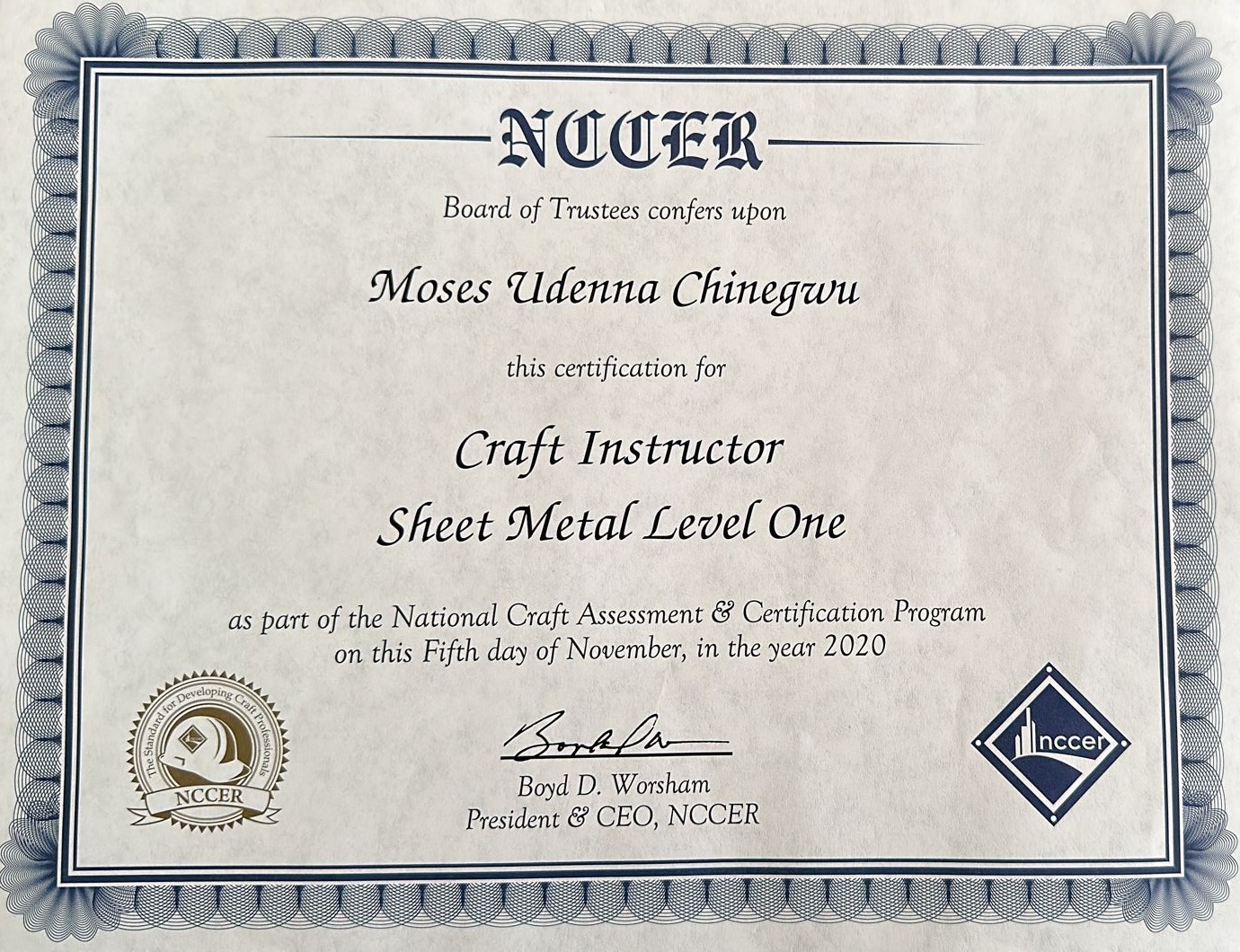 Instructor Certificates Adroit Technical Institute Instructor Certificates Adroit Technical Institute